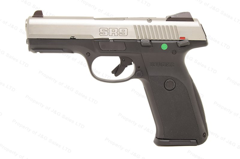 Ruger® KSR9FP Semi Auto Pistol, 9mm, 4″ Barrel, Stainless Steel/Black, First Production SR9 W ...