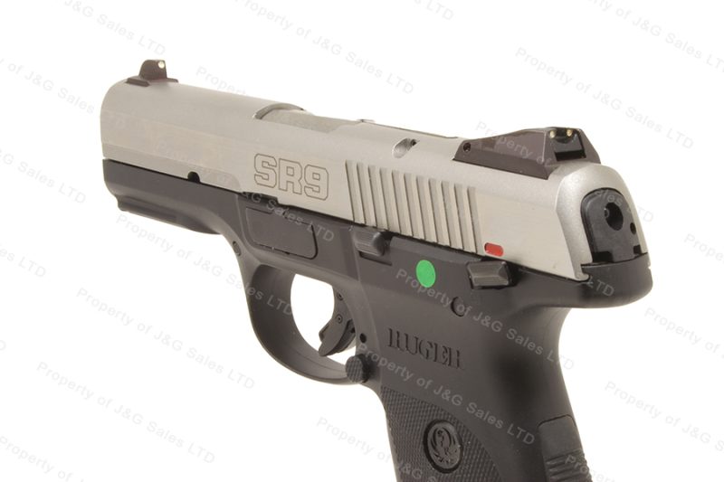 Ruger® KSR9FP Semi Auto Pistol, 9mm, 4″ Barrel, Stainless Steel/Black, First Production SR9 W ...