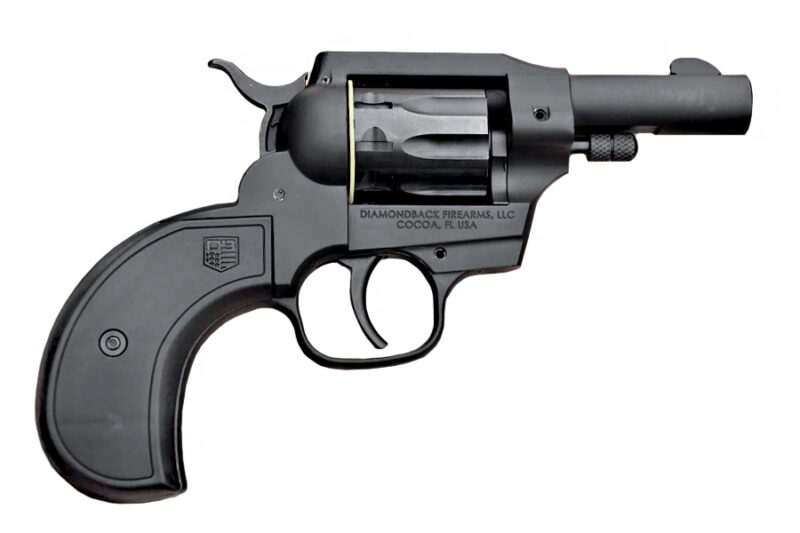 Diamondback Sidekick Birdshead Revolver 22lr 22 Mag 3″ Barrel Dual 9rd Cylinders Black Da