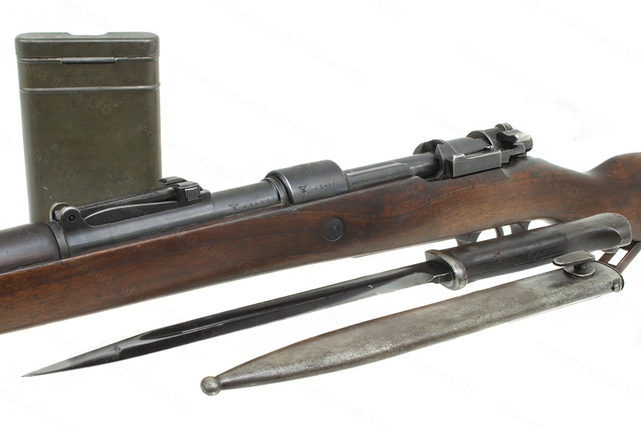 German Mauser K98 Portuguese M937a Bolt Action Rifle 8x57 W Bayo Candr